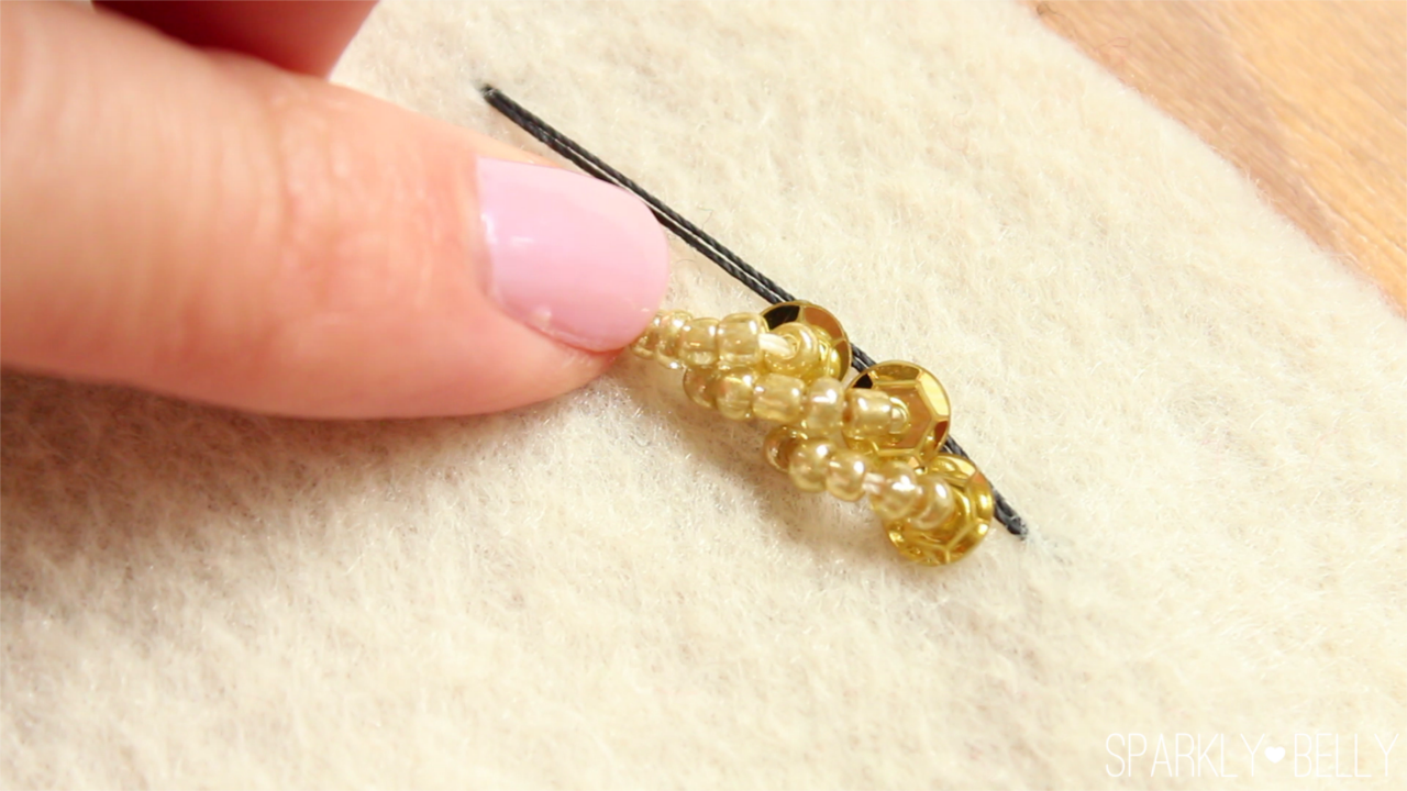 How to do Beading Twist Line - SPARKLY BELLY