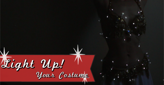 How to light up dance costumes DIY - SPARKLY BELLY