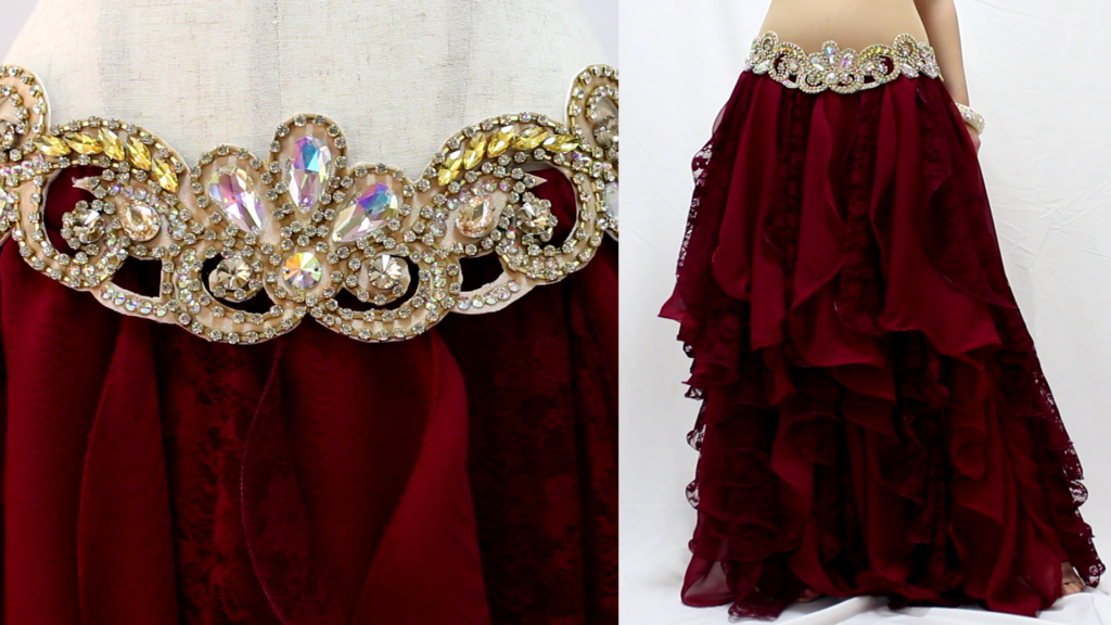 Time Lapse: Swirly Belt & Cascading Ruffle Skirt outfit! - SPARKLY BELLY