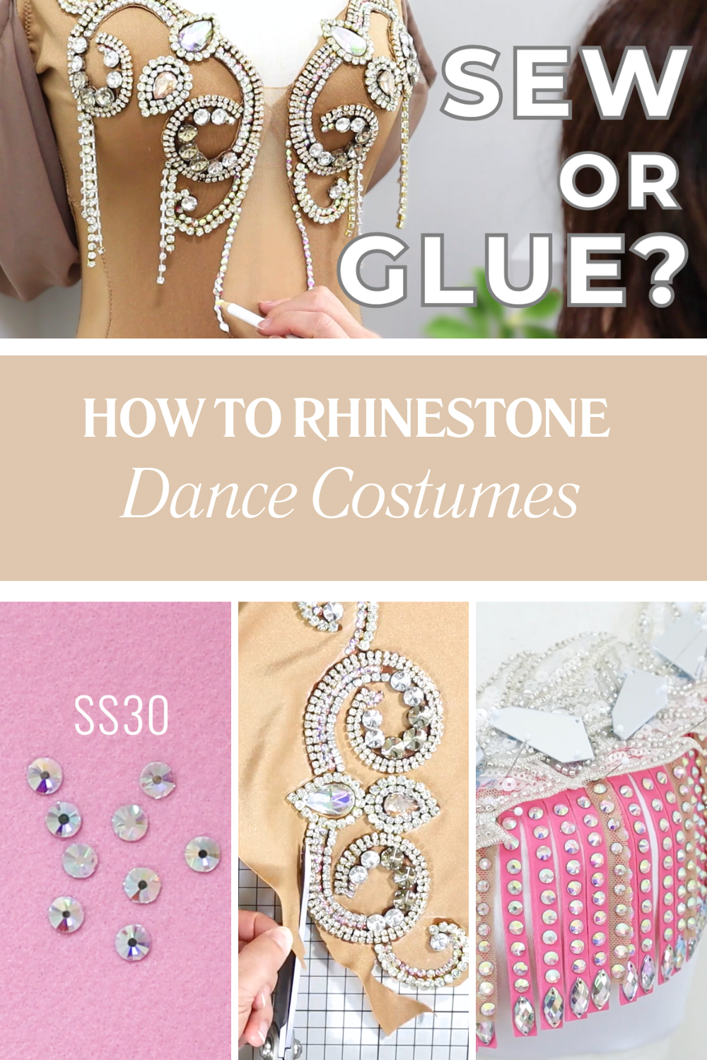 How to Rhinestone Dance Costumes (1) - SPARKLY BELLY